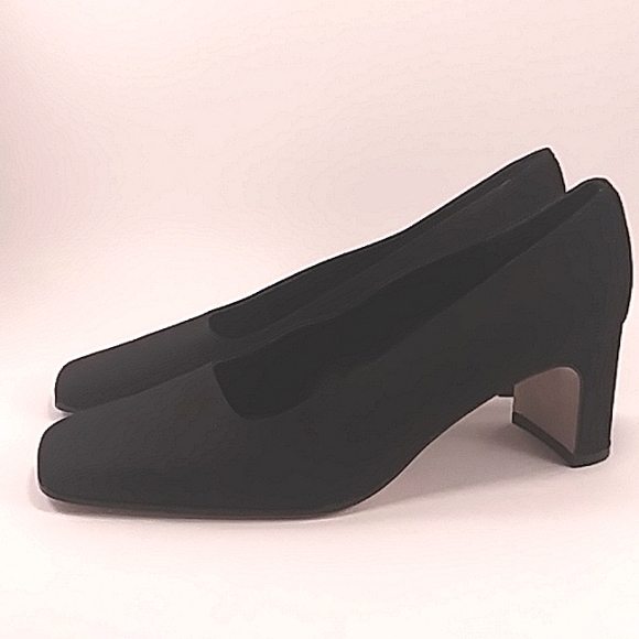 Van Eli | Shoes | Van Eli Pumps Heels Square Toe Silky Fabric 2 Inch ...